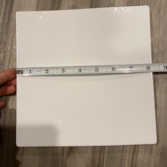 Sam & Squito | Dining | Sam Squito 8 Textured Square Salad Plate Glossy ...